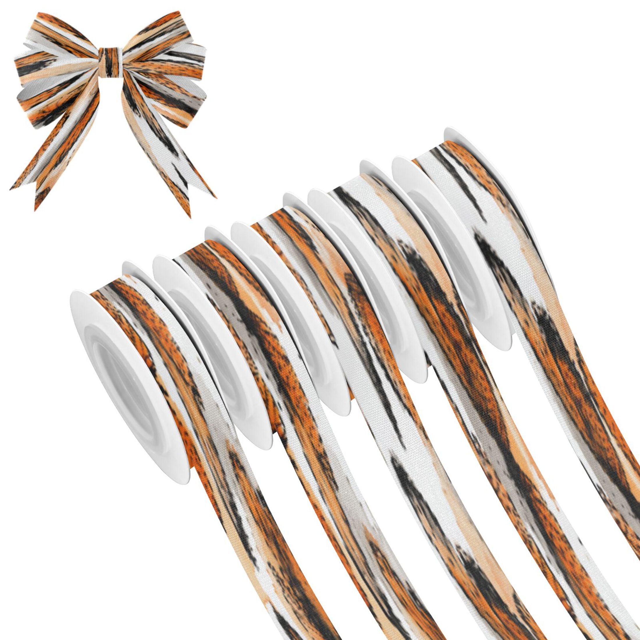 25-yard Christmas-Print Ribbon 5-Roll Pack Gift Wrapping/Holiday ...