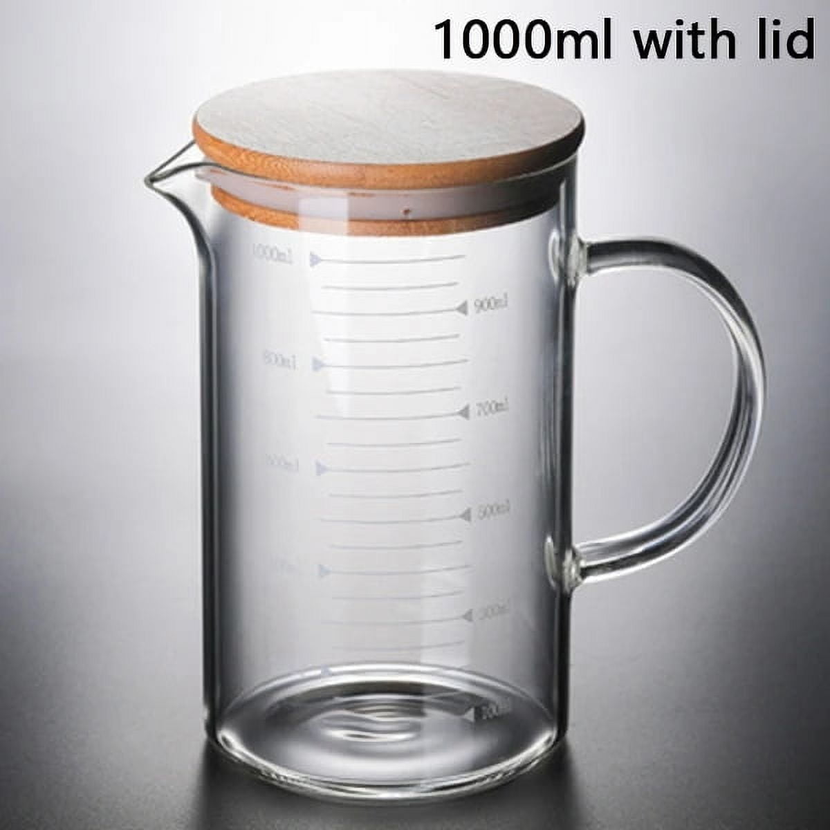250-1000ml Household Food Grade Glass Measuring Cups Kettle Kitchen ...