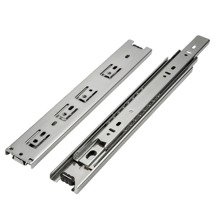 250-500mm Push To Open Drawer Runners Heavy Duty 3-Fold Full Extension ...