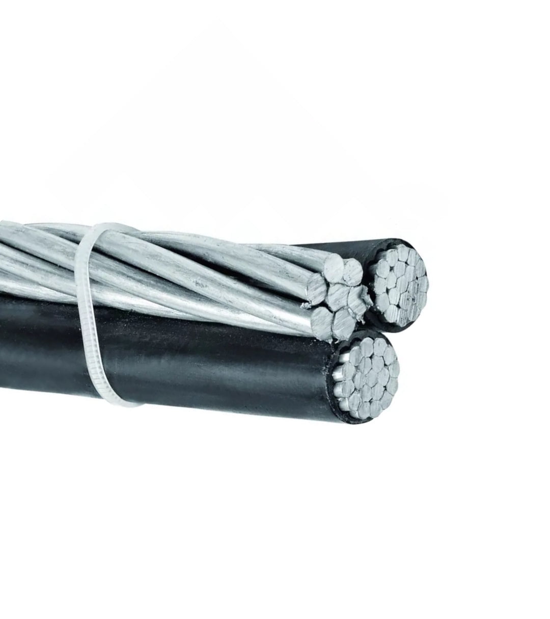 250' Aluminum Cockle 2-2-4 Triplex Overhead Service Drop Cable ...