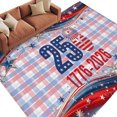 250 Anniversary Area Rug 5x8 Washable Rug Non Slip 4th of July Blue Red ...