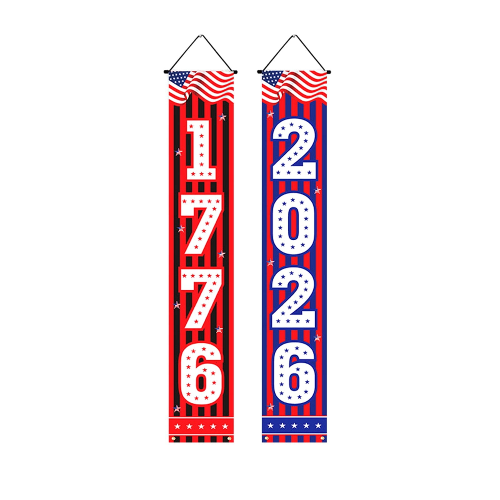 250 Anniversary Banner Door Sign 1776-2026 Patriotic Hanging Banner ...