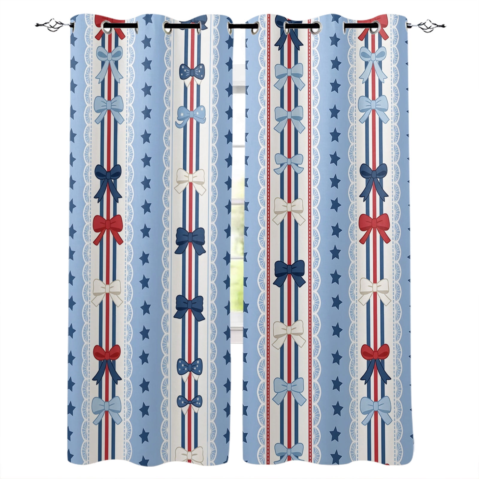 250 Anniversary Blackout Curtains for Bedroom Living Room Darkening ...