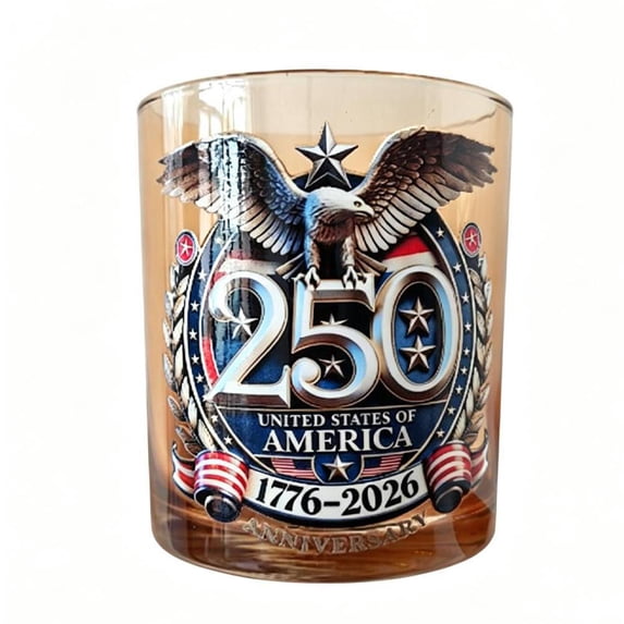 250 Anniversary Glasses Mug, 250th Anniversary Commemorative Glass ...