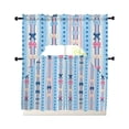 250 Anniversary Kitchen Curtains Sets for Windows 3 Piece, Independence ...