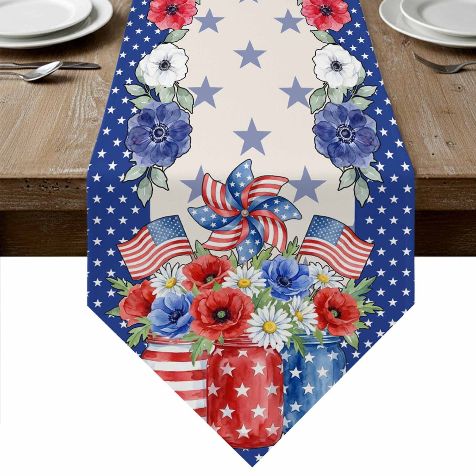 250 Anniversary Memorial Table Runner Linen Burlap Table Runner 70 ...