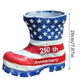 250 Anniversary Merchandise Americana Style Resin Boot Planter Outdoor ...