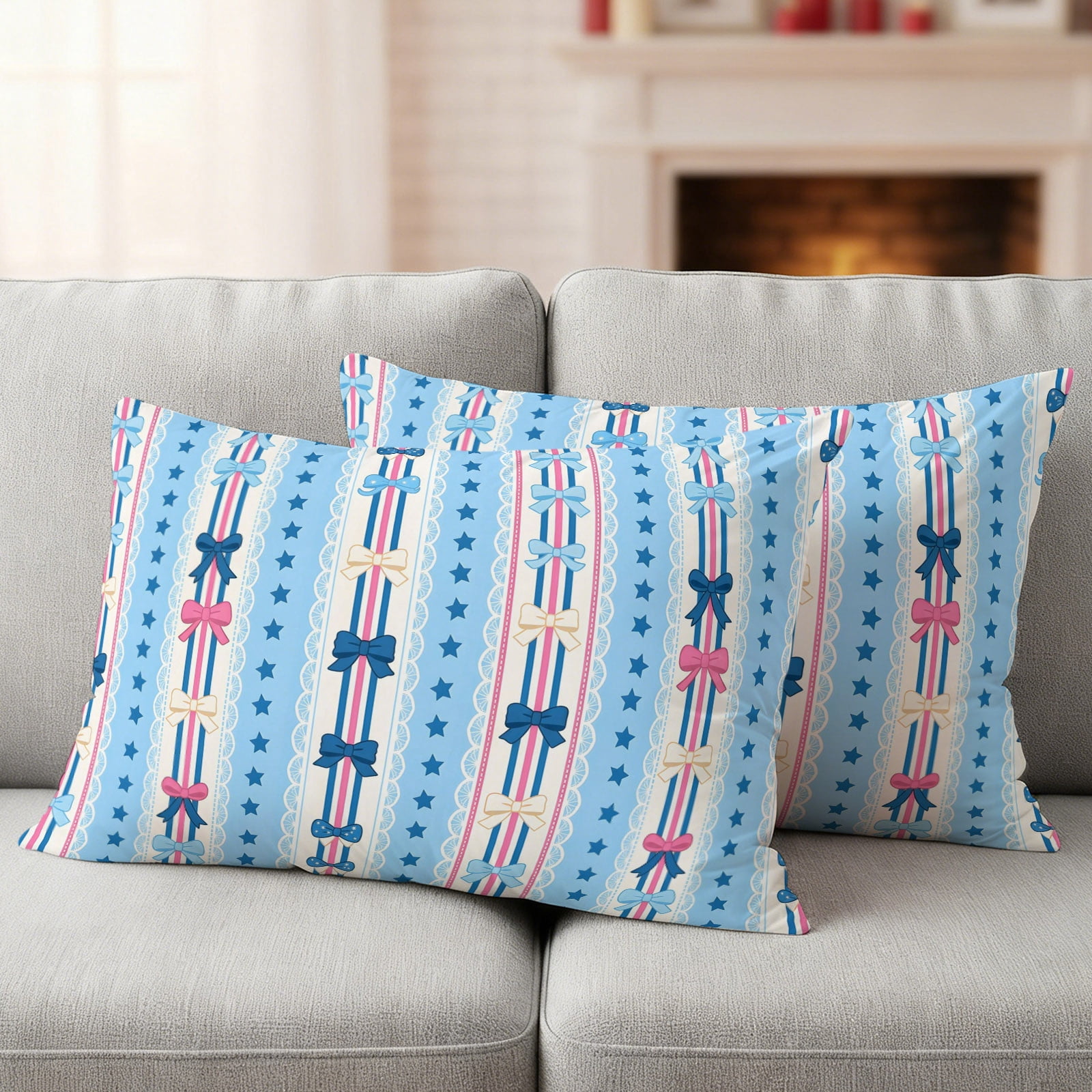 250 Anniversary Outdoor Waterproof Throw Pillow Covers 20x12 Set of 2 ...