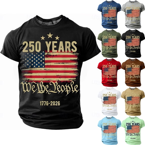 250 Anniversary Shirt Big and Tall 1776 Shirts July 4th Patriotic Shirt ...