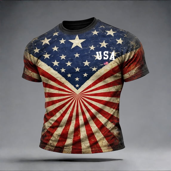 250 Anniversary Shirt Men's Patriotic Graphic Comfortable Casual Tee ...