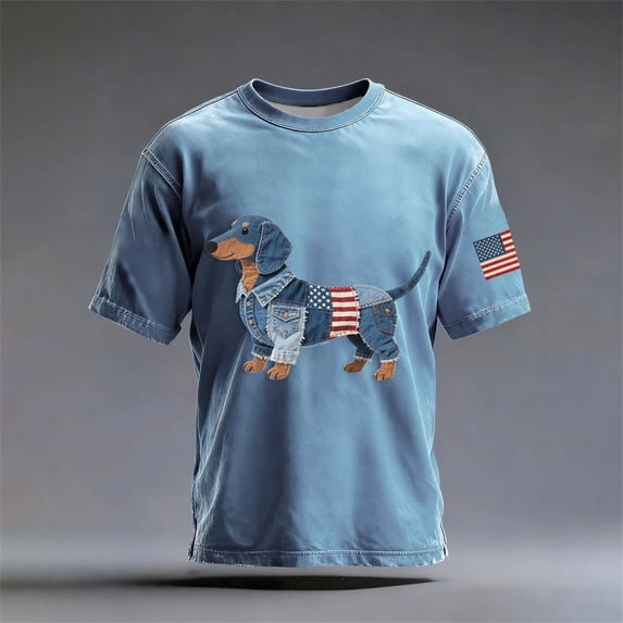250 Anniversary Shirt Men's Patriotic USA Flag Graphic Short Sleeve ...