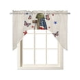 250 Anniversary Swag Valances for Windows, Military American Flag ...