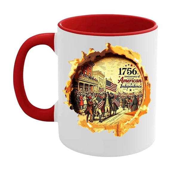 250 Anniversary USA Ceramic Coffee Cup 11 Ounces Classic Independence ...