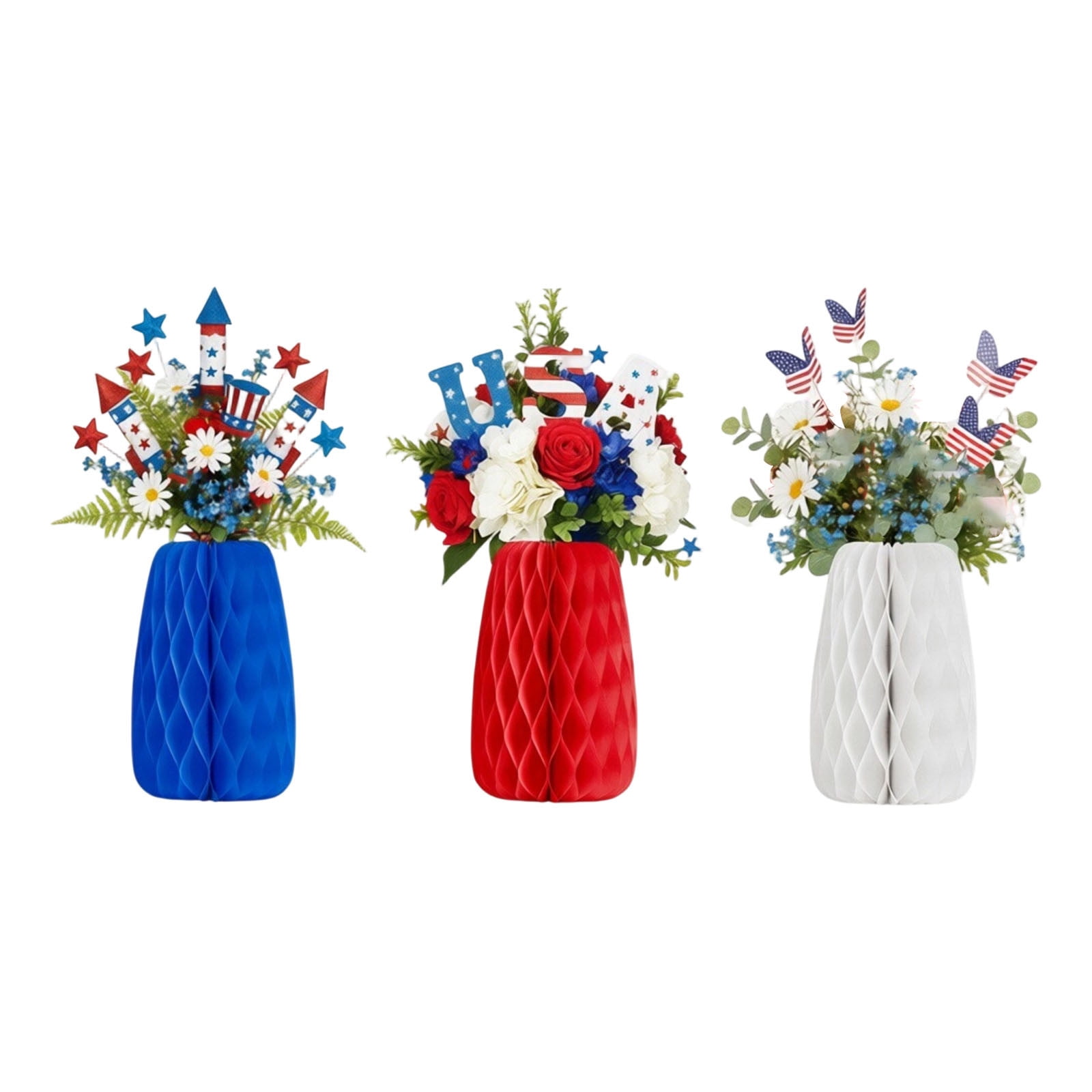 250 Anniversary USA Desktop Ornament for Holiday | Festive Vase ...
