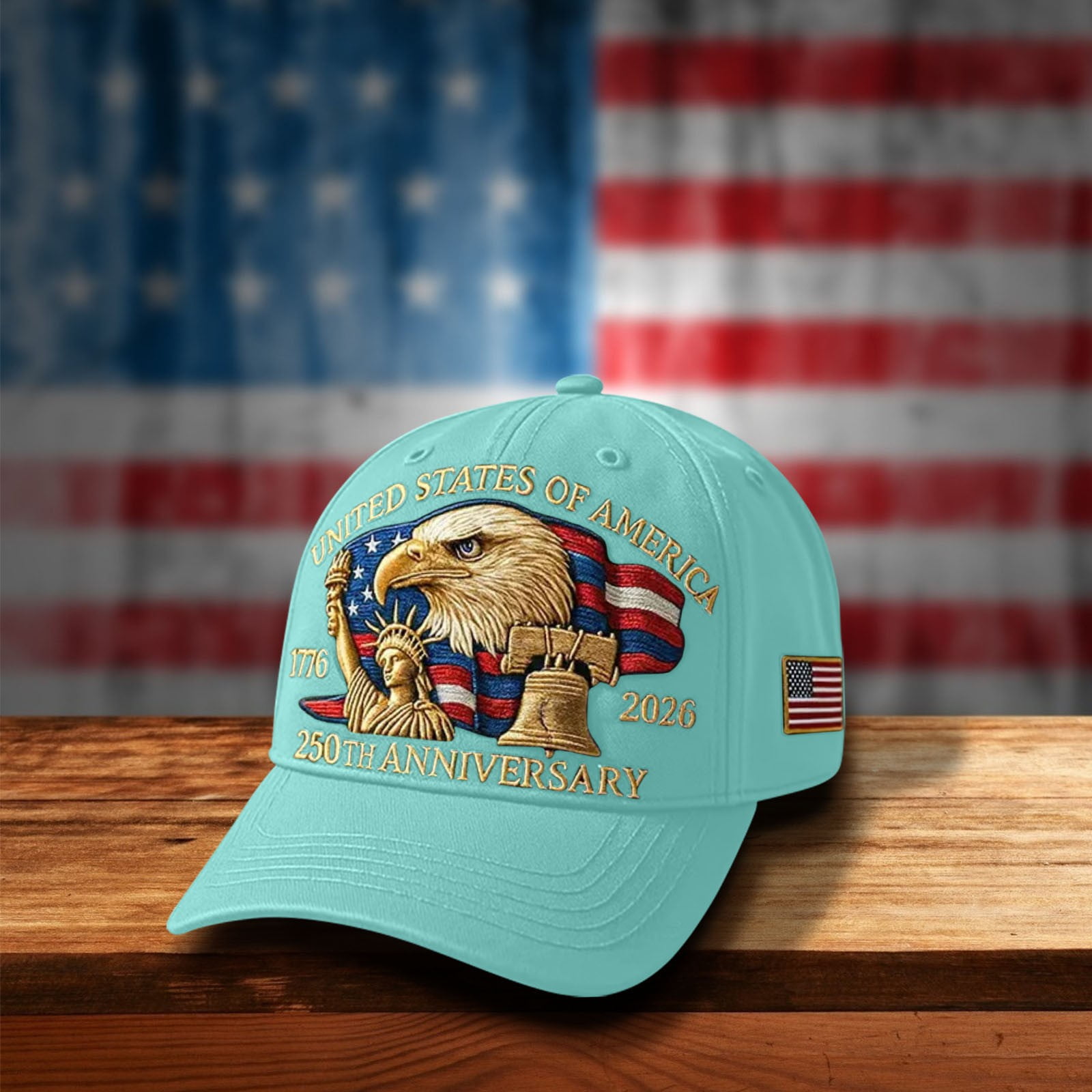250 Anniversary USA Hat 2026 Patriotic Cap with Print Eagle 250 Years ...