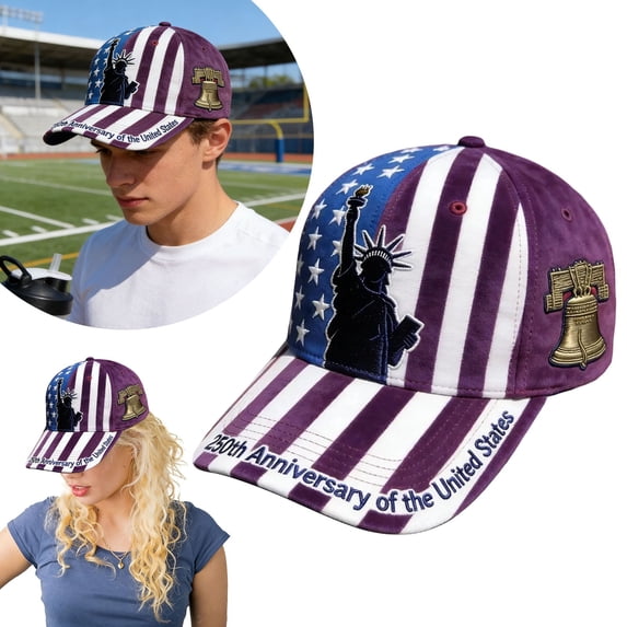 250 Anniversary USA Hat Adjustable 250 Year Anniversary Hat Embroidered ...