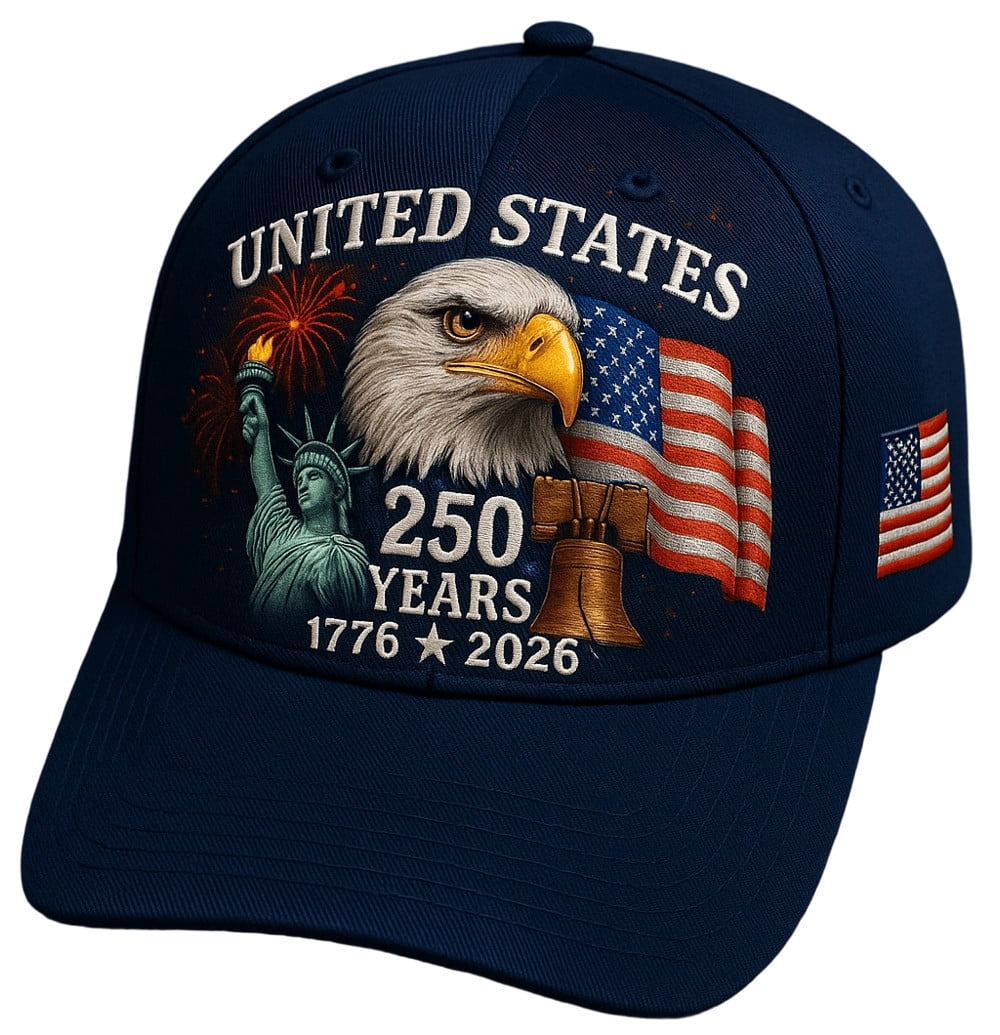 250 Anniversary USA Hat, Eagle & Liberty, United States 250th ...