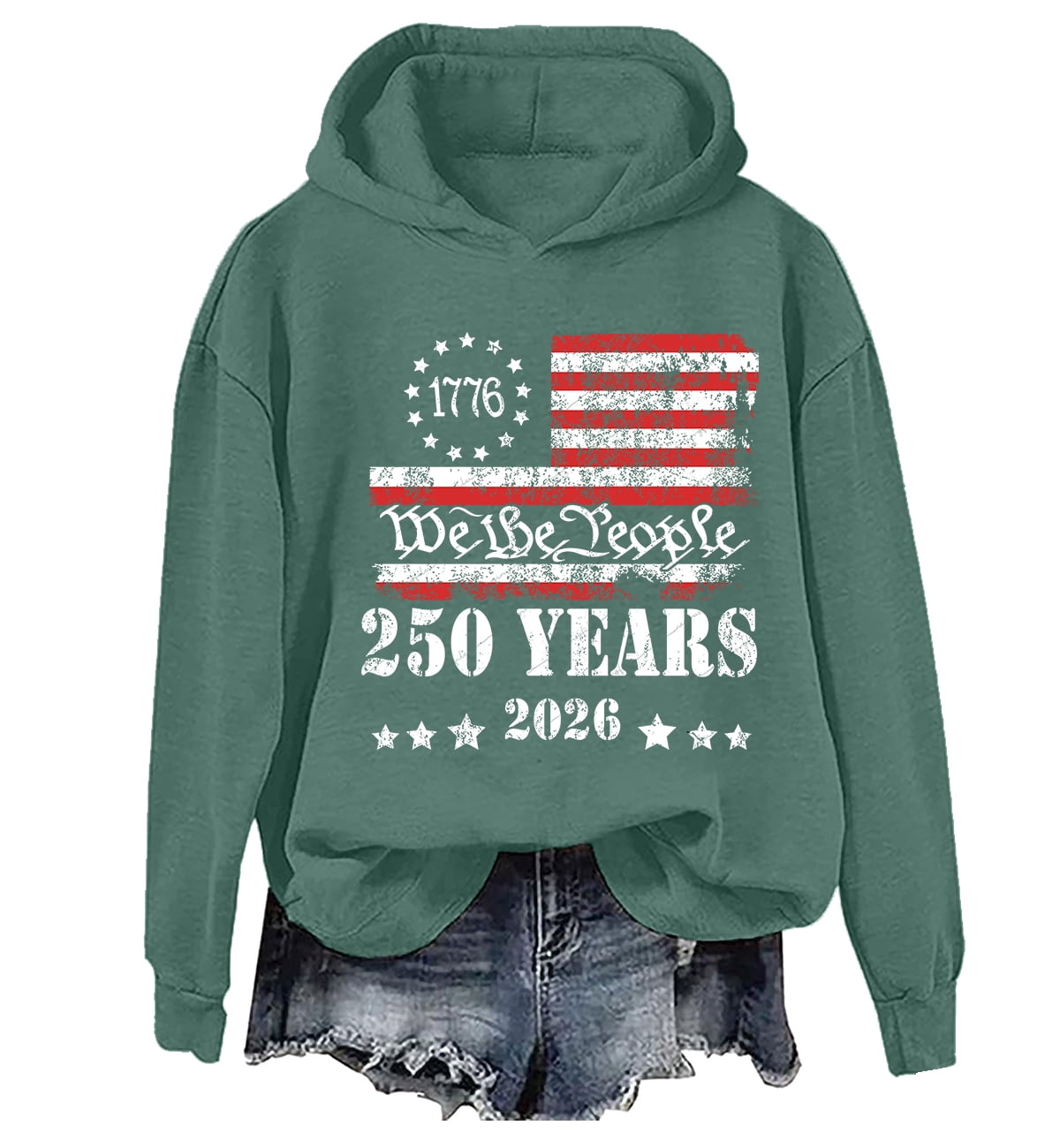 250 Anniversary USA Hoodie Vintage America We The People 250th ...
