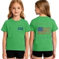 250 Anniversary USA Merchandise Girls Short Sleeve Crewneck Patriotic ...