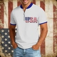 250 Anniversary USA Merchandise Mens Short Sleeve Half-Zip Independence ...