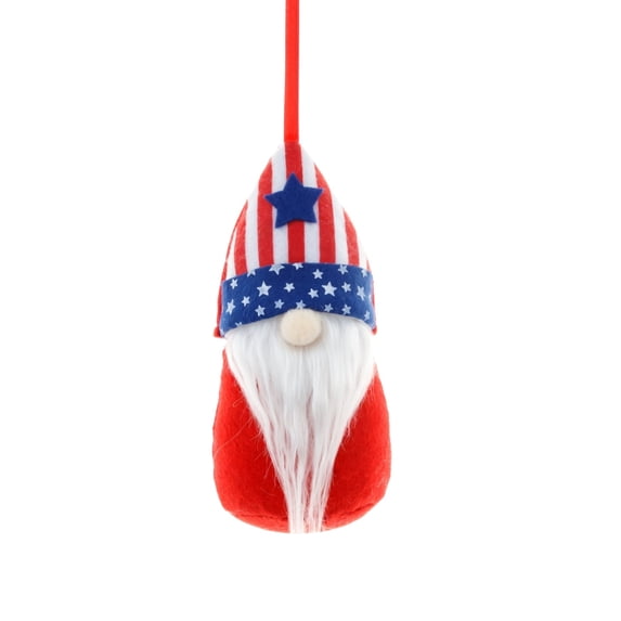 250 Anniversary USA Patriotic Gnome Hanging Ornament with Stars and ...
