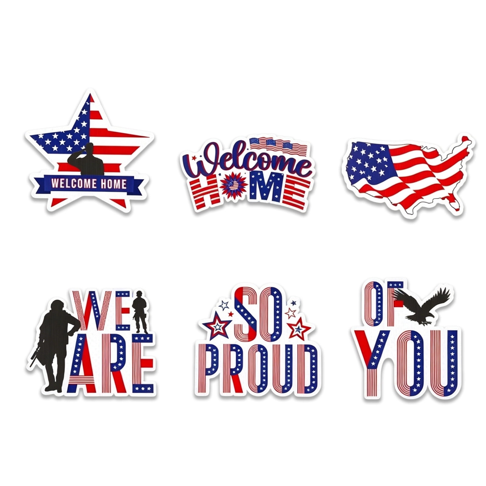 250 Anniversary USA Patriotic Welcome Home Yard Sign Set for Garden ...