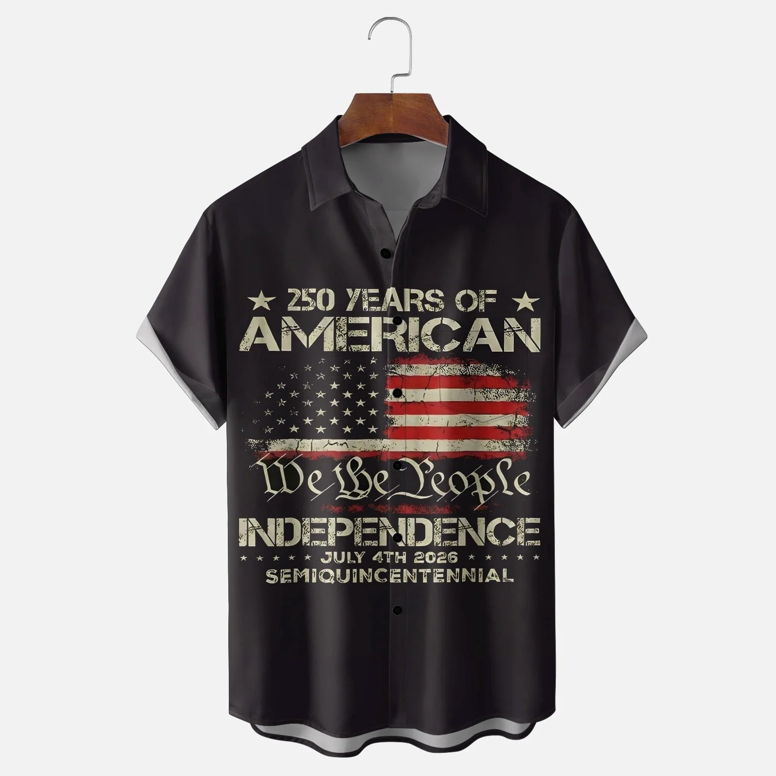 250 Anniversary USA Polo Shirt, 4th of July Shirts Patriotic USA Button ...