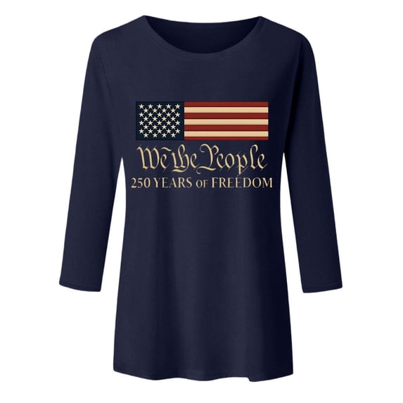 250 Anniversary USA Shirt 250th 3/4 Sleeve Graphic Patriotic Wear ...