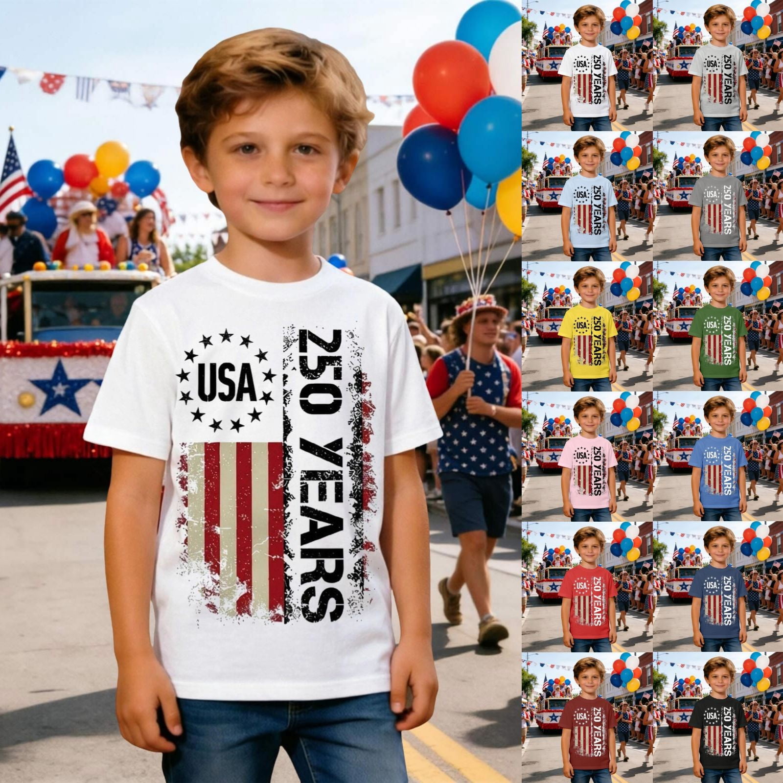 250 Anniversary USA Shirt - 250th Anniversary USA 4th Of July Fashion ...