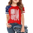 250 Anniversary USA Shirt Girls Short Sleeve Crewneck Independence Day ...