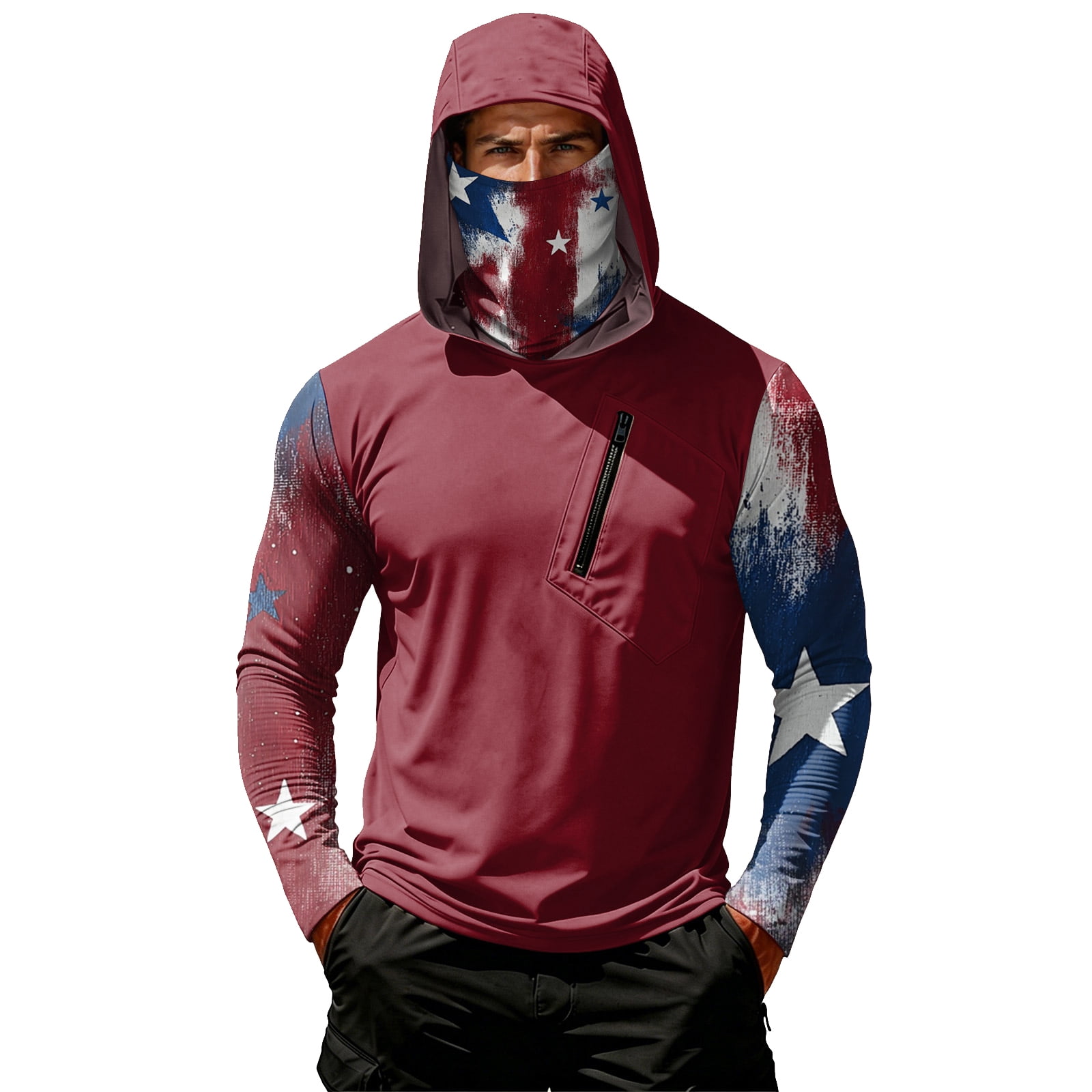250 Anniversary USA Shirt For Men Fishing Sun Hoodie Long Sleeve ...