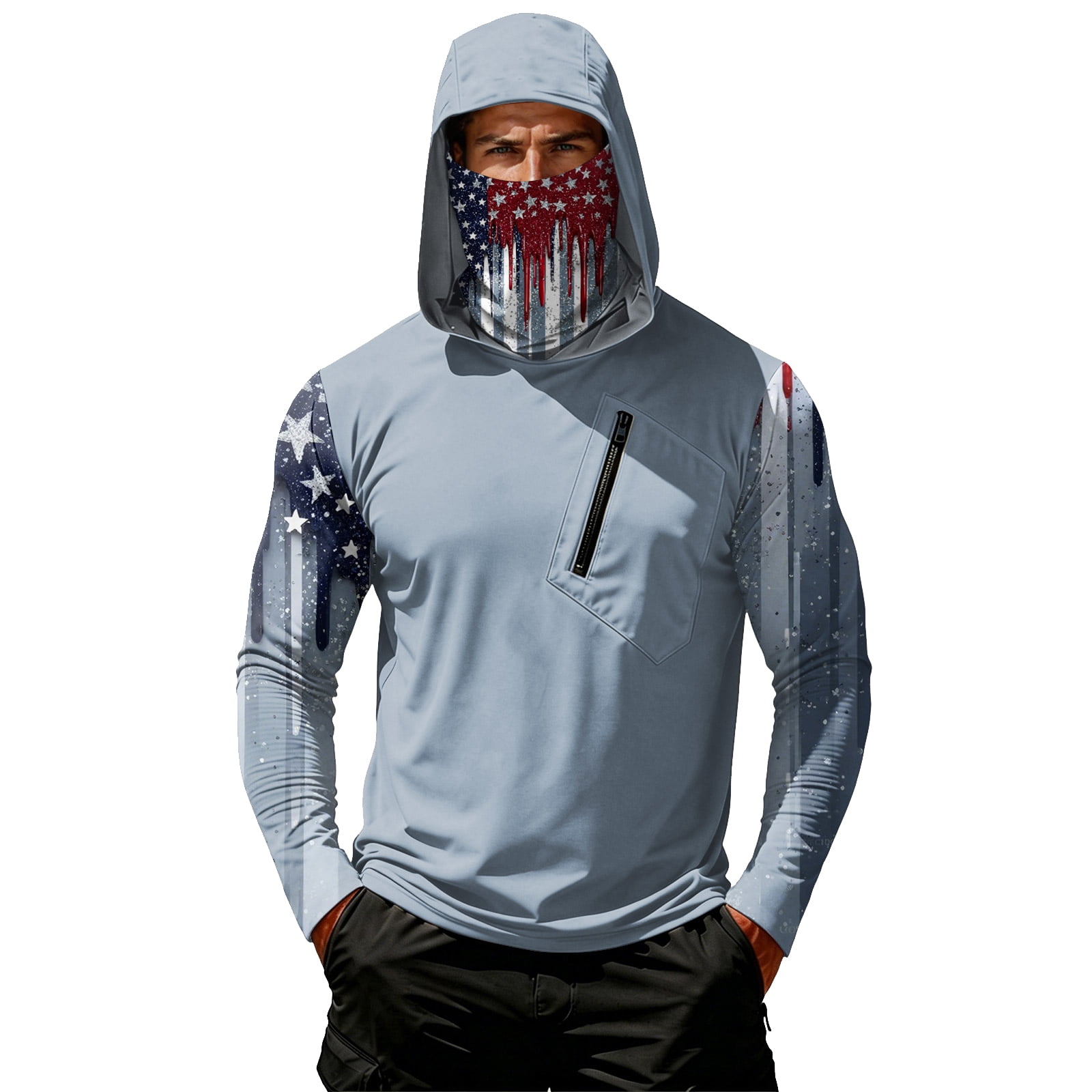 250 Anniversary USA Shirt For Men Fishing Sun Hoodie Long Sleeve ...