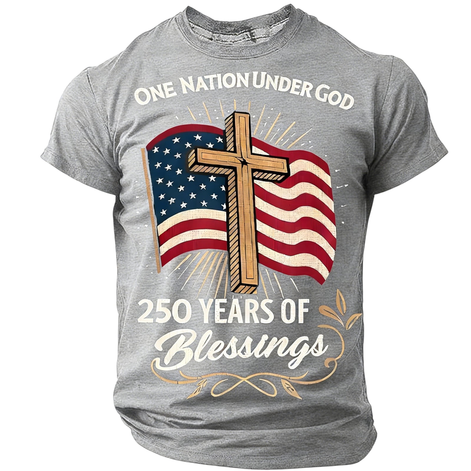 250 Anniversary USA Shirt, Men's 250th Anniversary National Flag Print ...
