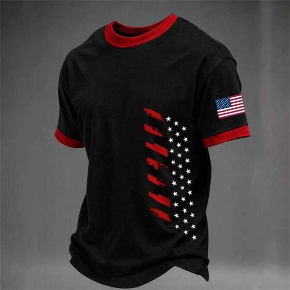 250 Anniversary USA Shirt Mens Short Sleeve Crewneck Independence Day ...