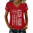 250 Anniversary USA Shirts for Women 250 Years American Flag Shirt 4th ...
