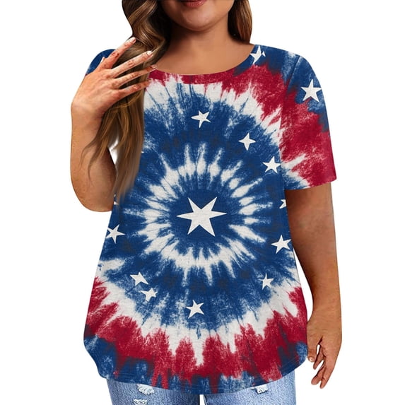 250 Anniversary USA Shirts for Women Loose Casual Fashion Plus Size Top ...