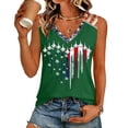 250 Anniversary USA Tank Top Women V Neck Sleeveless Shirt Patriotic ...