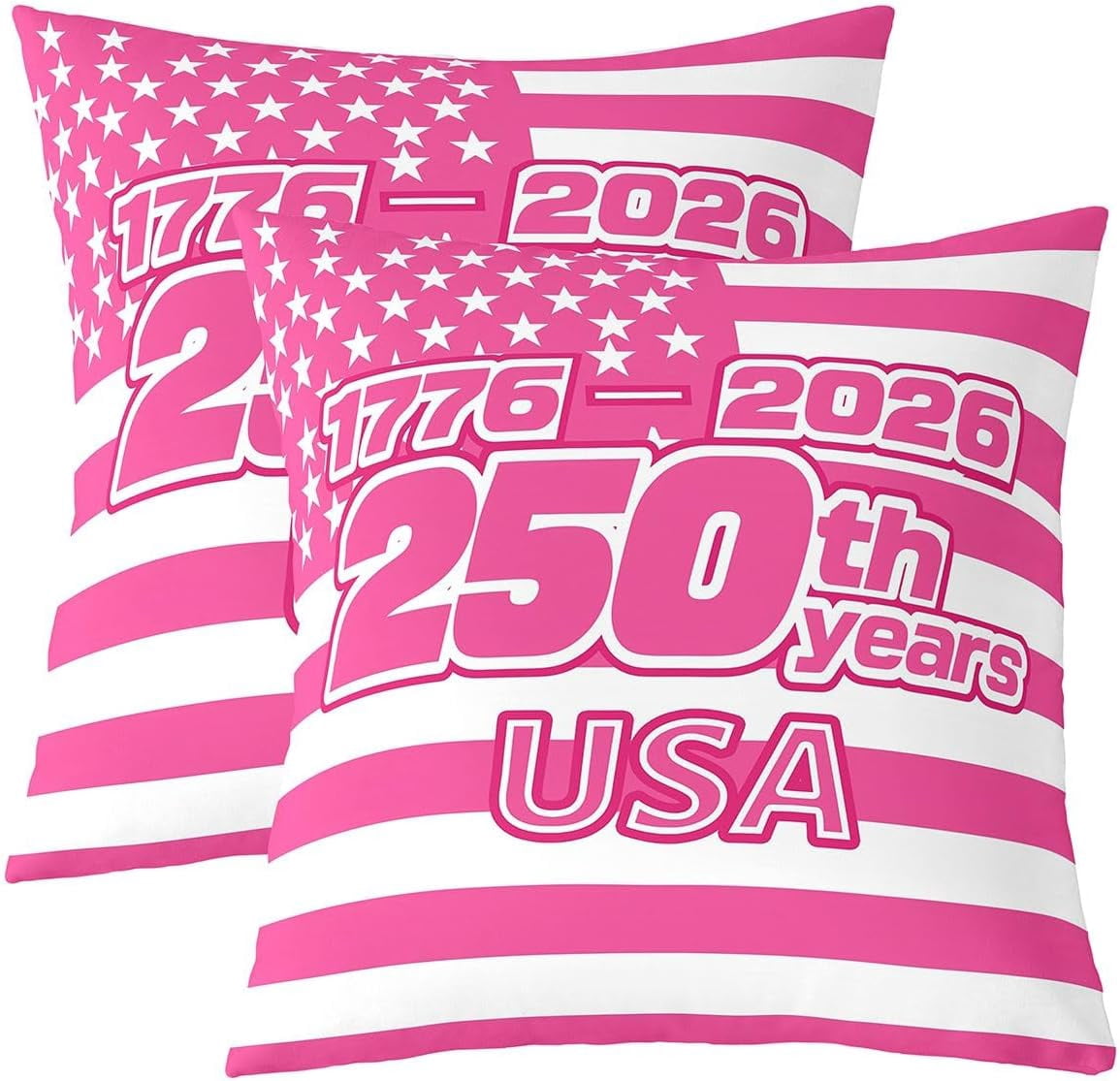 250 Anniversary USA Throw Pillow Covers United States 250th Anniversary ...