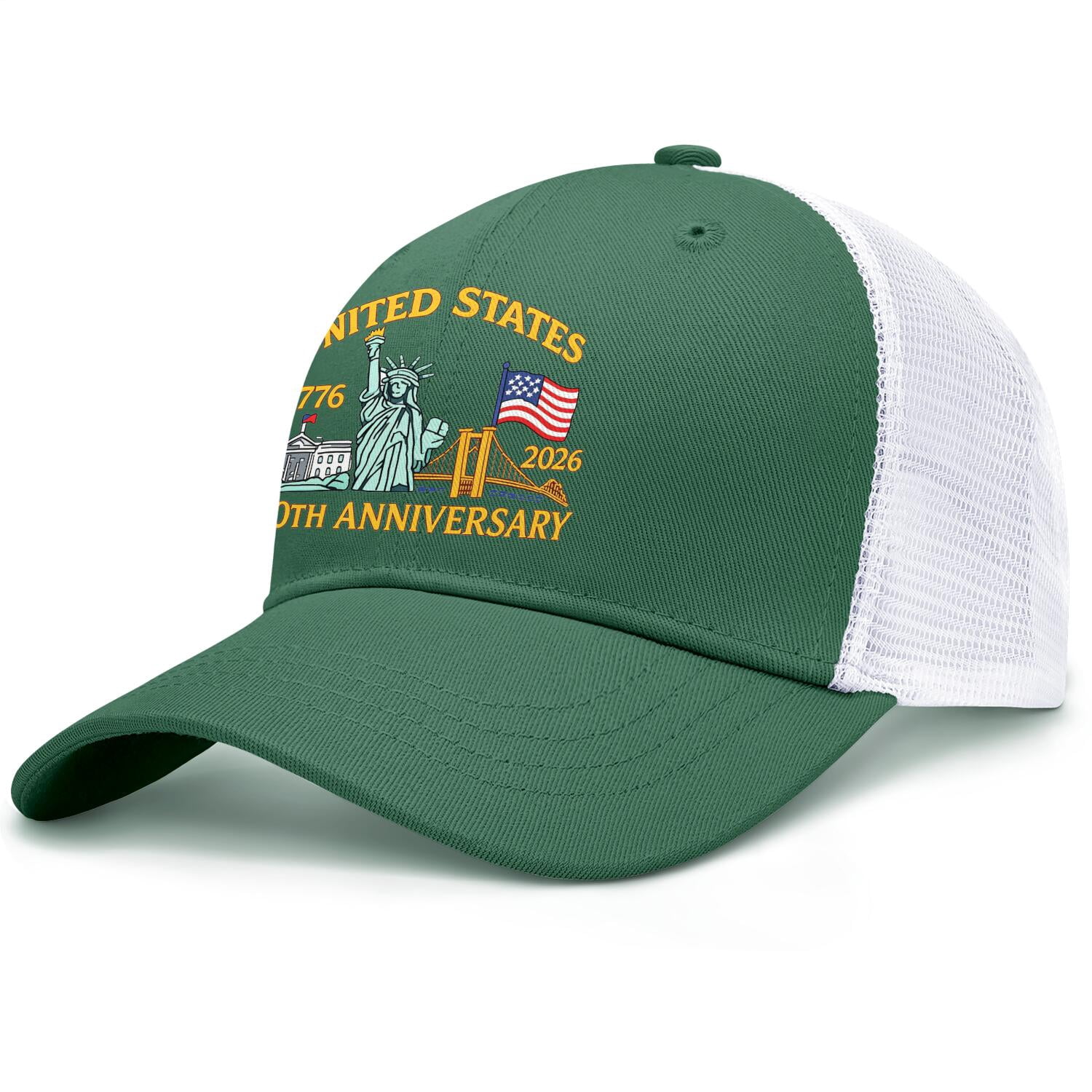 250 Anniversary USA Trucker Hat Hat for Women Men Shopping Beach ...