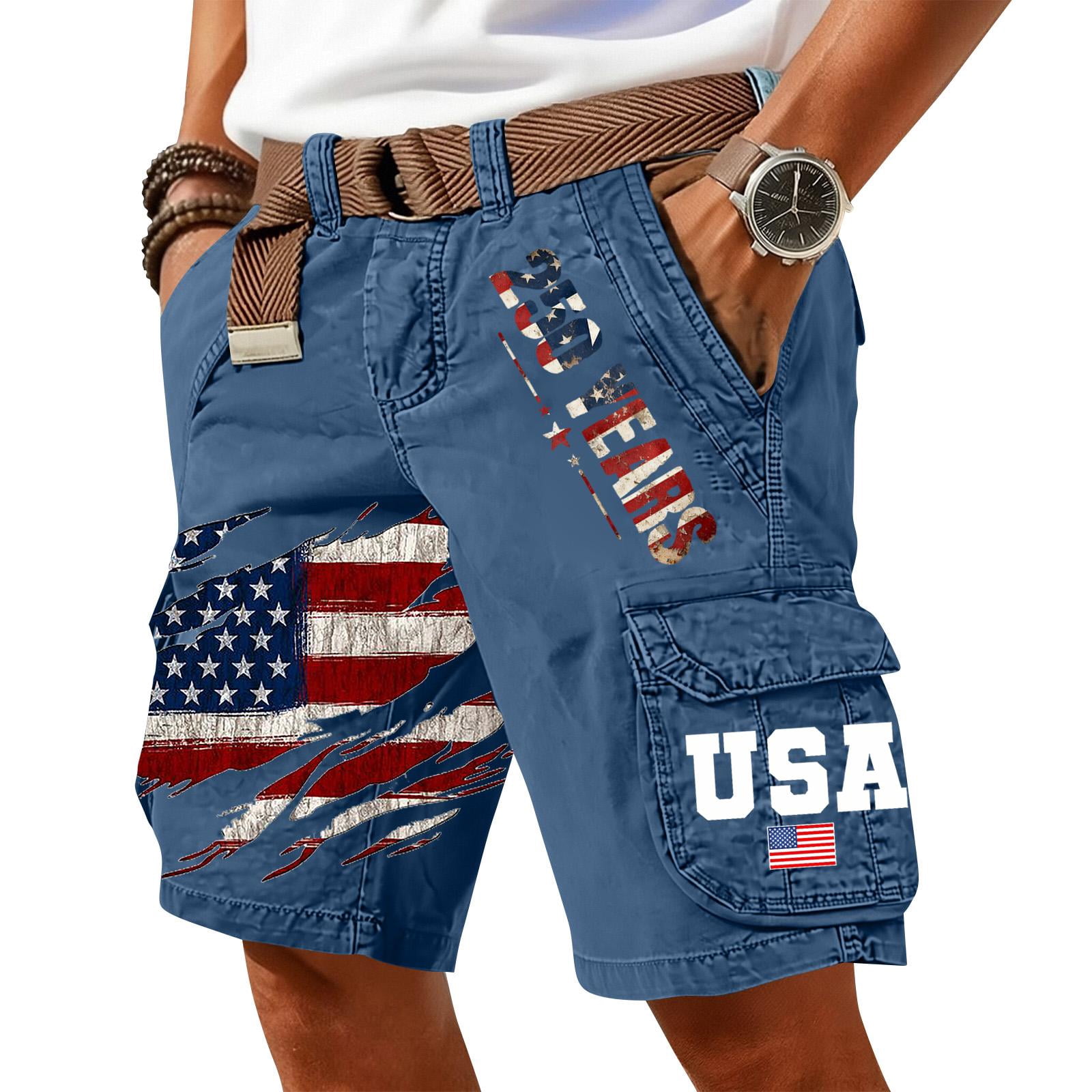 250 Anniversary Usa Cargo Shorts for Men 1776-2026 Anniversary Edition ...