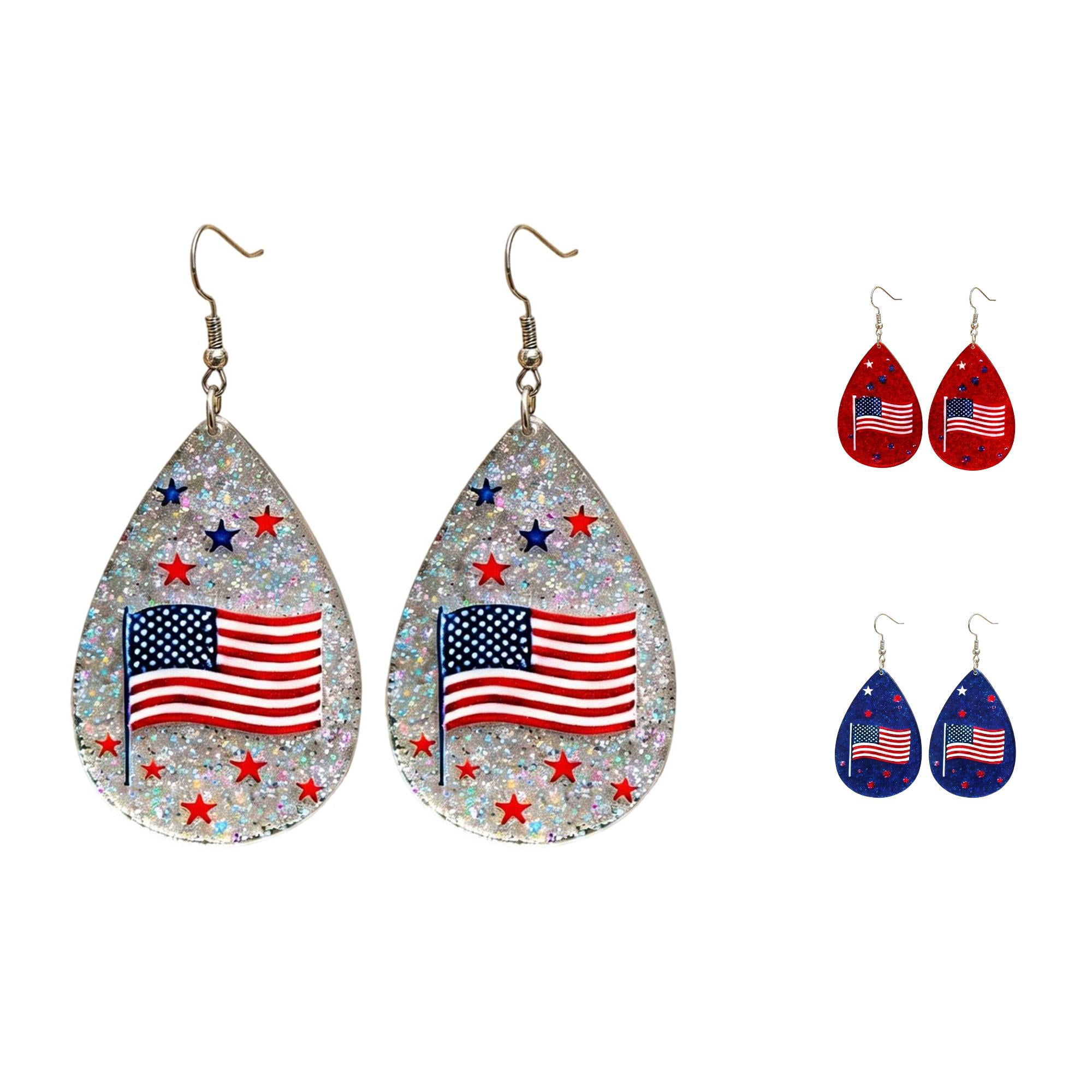 250 Anniversary Usa Decorations,Elegant Dangle Earrings for Fashionable ...