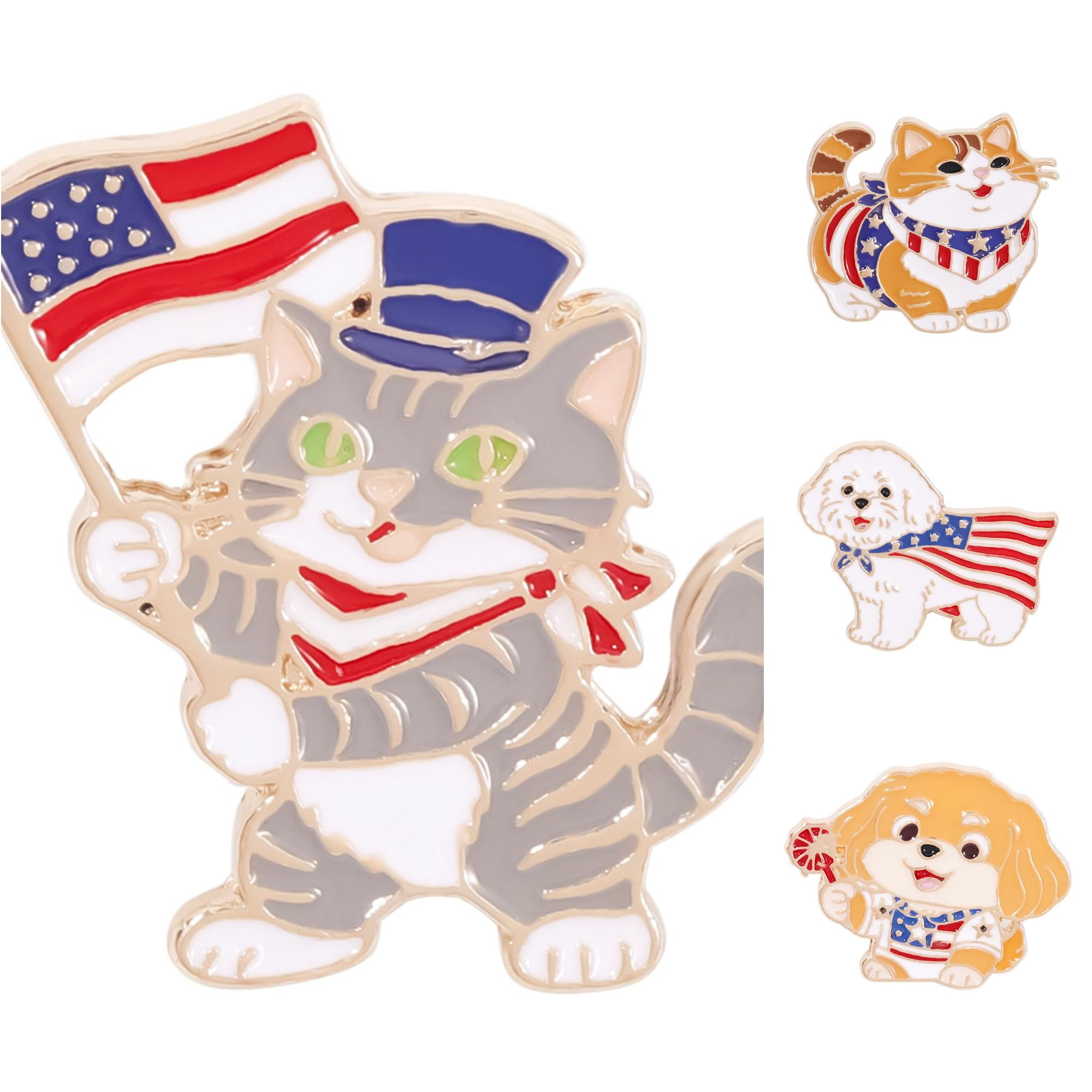 250 Anniversary Usa Decorations,Elegant Floral Brooch Pin for Jewelry ...