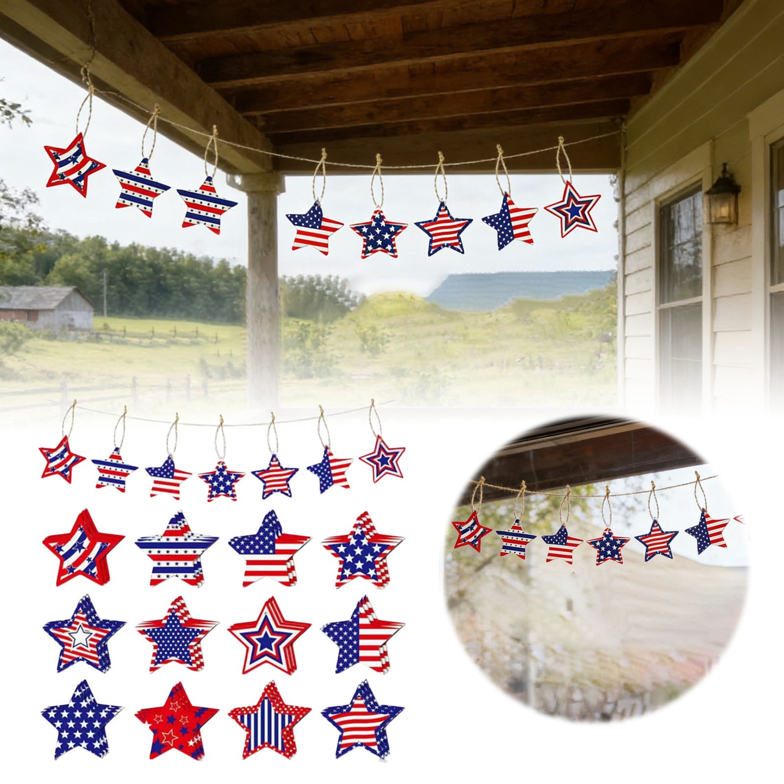 250 Anniversary Usa Decorations,Elegant Wall Hanging Artisanal Home for ...