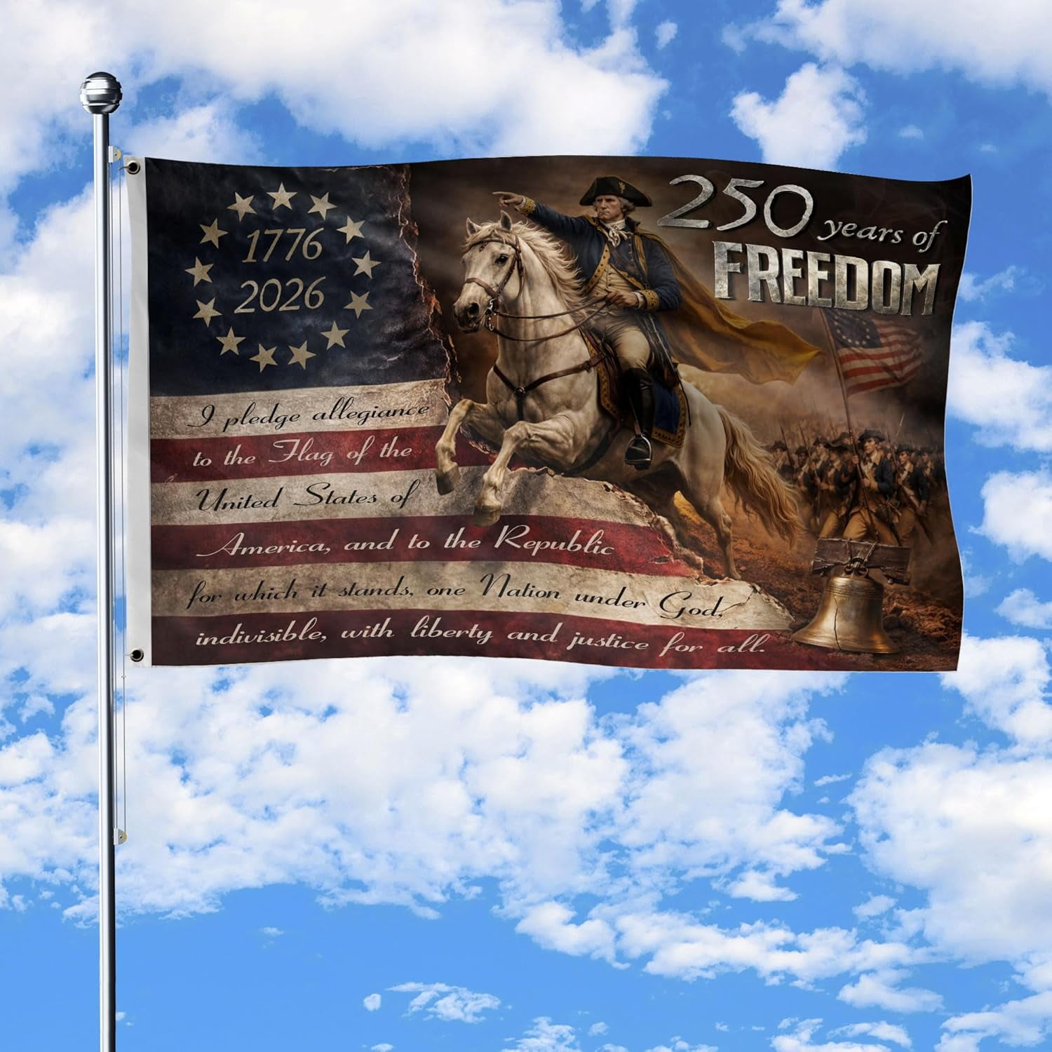 250 Anniversary Usa Flag, Commemorative House Flags, Two-sided Design ...