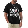 250 Anniversary Usa Flag Men's Graphic Short Sleeve Crewneck T-Shirt ...