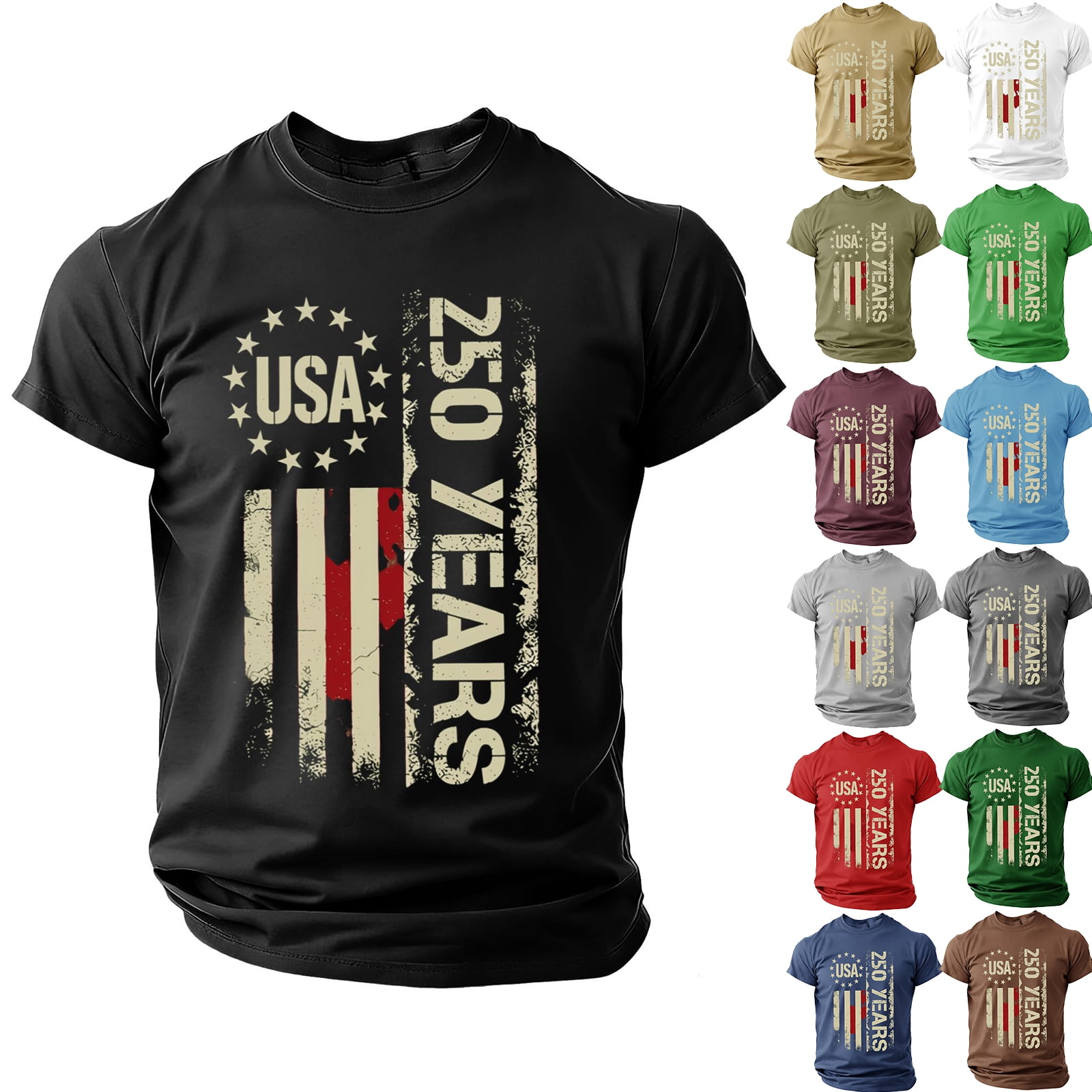 250 Anniversary Usa Jersey 1776 Shirt Men 4th Of July Shirts Patriotic ...