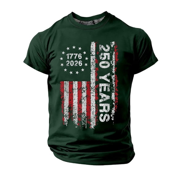 250 Anniversary Usa Shirt Mens Breathable Regular Fit Daily Shirt ...