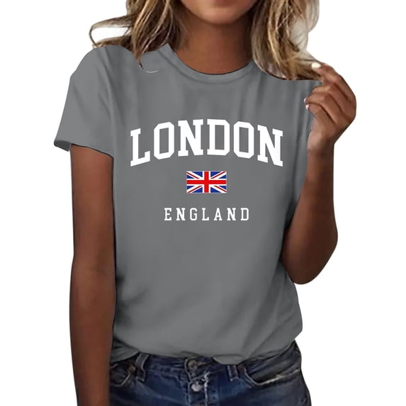 250 Anniversary Usa Shirt Women Casual Loose Fit Graphic Print Short ...
