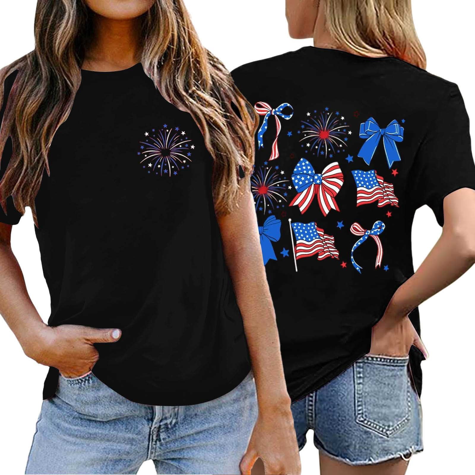250 Anniversary Usa Shirt Women Patriotic Graphic T Shirt Short Sleeve ...