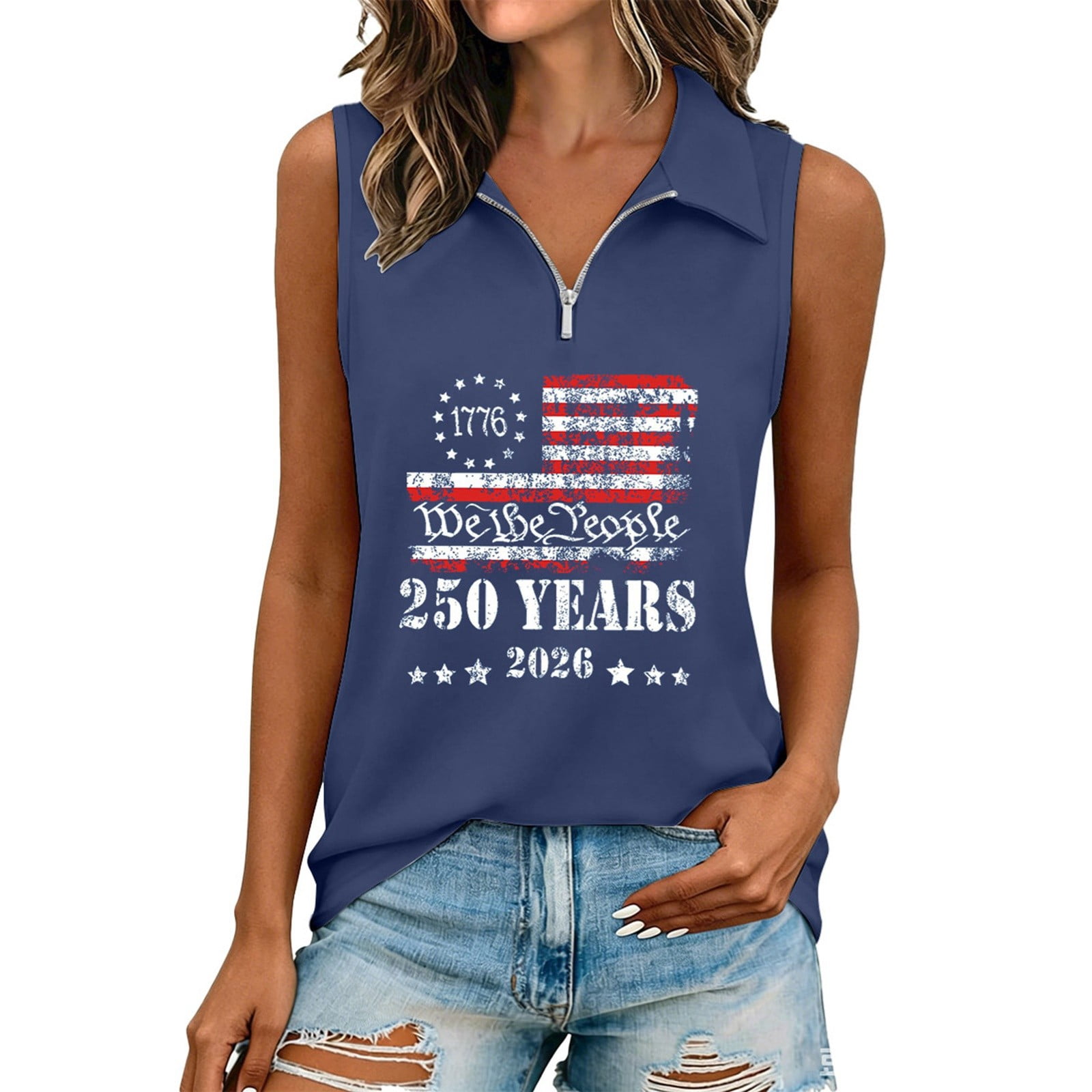 250 Anniversary Usa Shirt Women Stylish Casual Short Sleeve Tee For ...